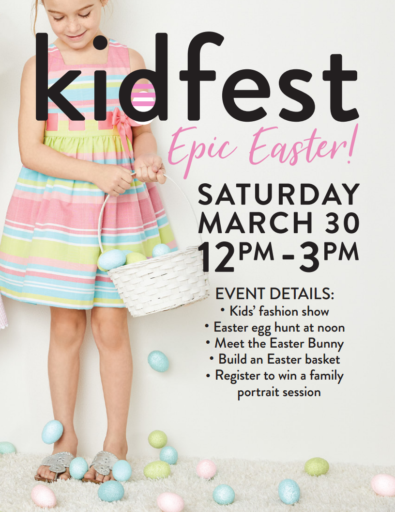Kidfest at Belk on March 30 - Biggs Park Mall